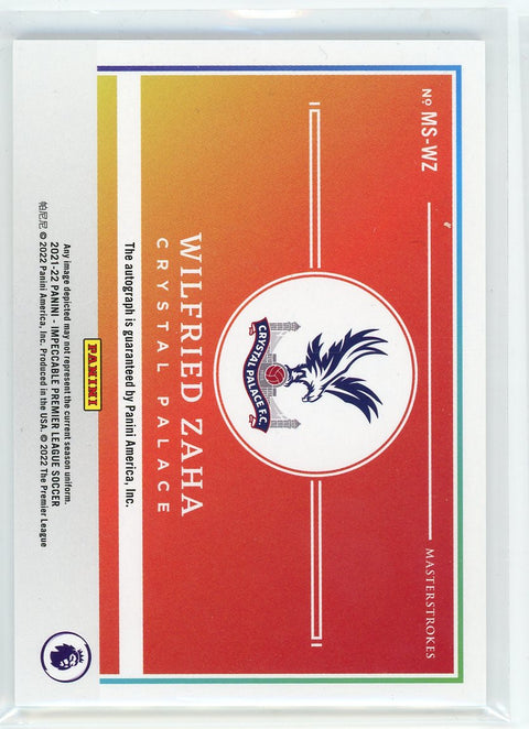 2021-2022 Panini Premier #MS-WZ Wildried Zaha Masterstroke Auto /35 ...